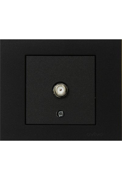 Ovivo Grano Siyah Uydu F Konnektör Çerçeveli Ovivo Grano Siyah Uydu F Konnektör Çerçeveli