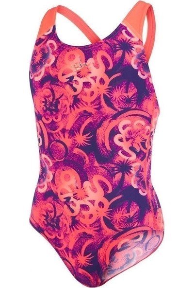 Speedo Alv Spbk V1 Jf Kız Çocuk Yüzücü Mayosu