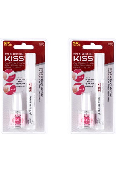 Kiss French Manikür Kalemi + Tırnak Parlatıcı 2'li Kiss French Manikür Kalemi + Tırnak Parlatıcı 2'li