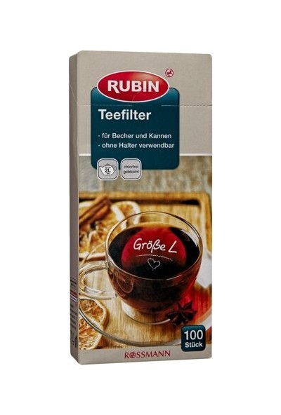 Rubin Çay Filtresi Büyük Boy 100 Adet Rubin Çay Filtresi Büyük Boy 100 Adet
