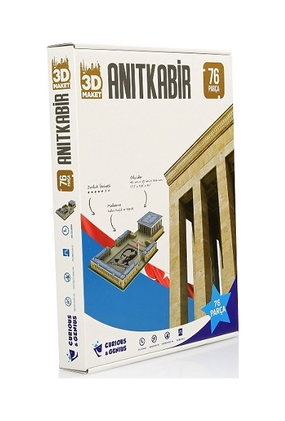 Curious&Genius Anıtkabir 76 Parça 3D Puzzle Curious&Genius Anıtkabir 76 Parça 3D Puzzle