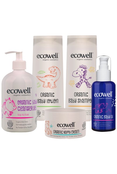 Ecowell Organik 5'li Bebek Bakım Seti