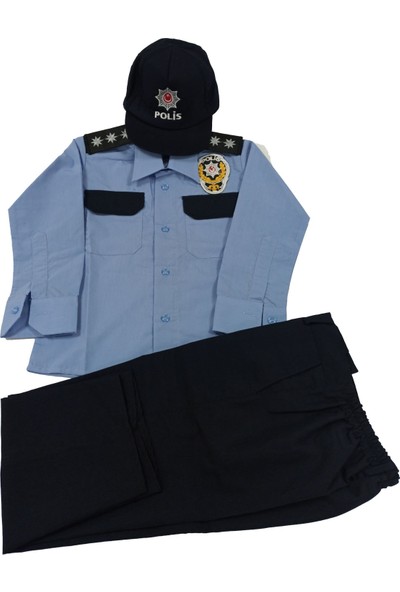 Mercantex Çocuk Gömlekli Polis Kıyafeti