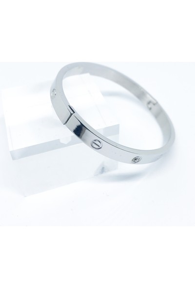 Supra Silver Cartier Model Paslanmaz Çelik Kelepçe Tasarım Bileklik Supra Silver Cartier Model Paslanmaz Çelik Kelepçe Tasarım Bileklik