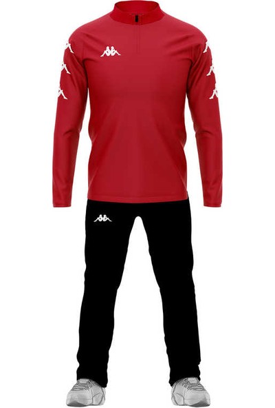 Kappa Erkek Yarım Fermuarlı Eşofman Butu Kırmızı Kappa Erkek Yarım Fermuarlı Eşofman Butu Kırmızı