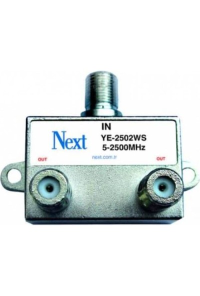 Next YE-2502 Splitter 2 Çıkışlı Uydu Bölücü