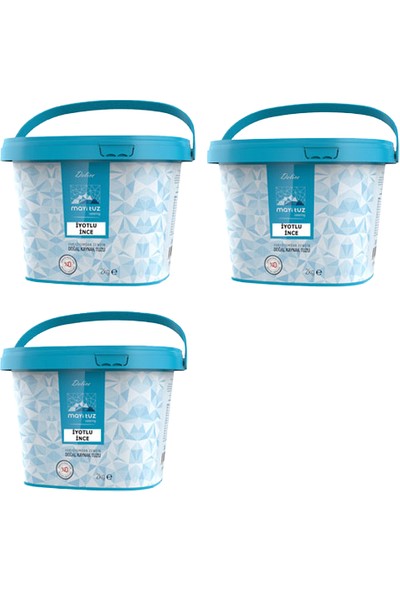 Mayi Tuz Iyotlu Ince Kaynak Tuzu 2 kg x 3'lü