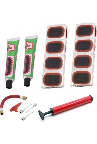 Transformacion 48 Adet Bisiklet Lastik Yaması Şişirici Set 428050