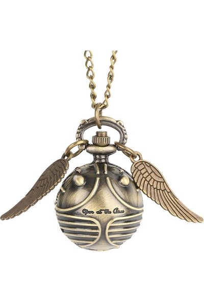 NTS Harry Potter Golden Snıtch Wıngs Melek Kanat Saat Cep Saati Kolye Yeni Tarz Yeni Moda NTS Harry Potter Golden Snıtch Wıngs Melek Kanat Saat Cep Saati Kolye Yeni Tarz Yeni Moda