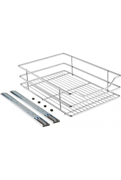Hemaks Teleskopik Raylı Çekmece Kiler Tel Sepeti 36,4 x 50 x 12 cm Hemaks Teleskopik Raylı Çekmece Kiler Tel Sepeti 36,4 x 50 x 12 cm