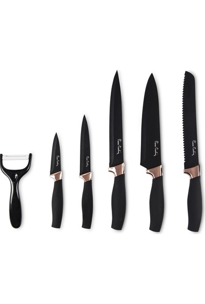 Pierre Cardin Pluto Bıçak Seti 6'Lı Black