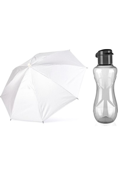 KaktüsKedi Beyaz Kafa Şemsiyesi Matara Hediyeli Set 712804 KaktüsKedi Beyaz Kafa Şemsiyesi Matara Hediyeli Set 712804