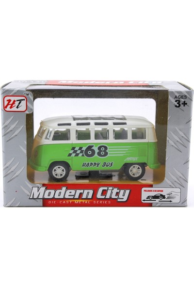 Mega Oyuncak Çek Bırak Yeşil Minibüs M8668-24 Mega Oyuncak Çek Bırak Yeşil Minibüs M8668-24