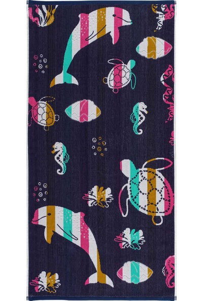 Maisonette Sea Wonders Çocuk Plaj Havlusu 70 x 130 cm Renkli