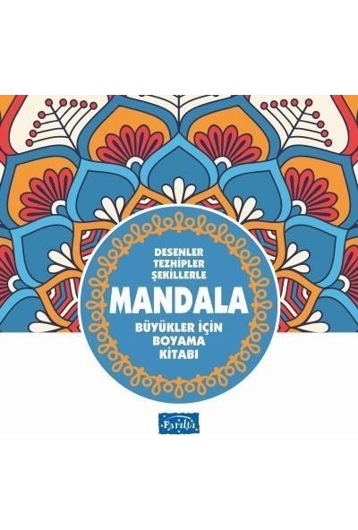 Mandala - Büyükler İçin Boyama Mavi Kitap - Mandala - Büyükler İçin Boyama Mavi Kitap -