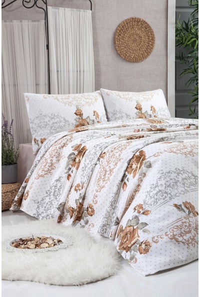 Kristal Çift Kişilik Pike Takımı Sahra Kahve