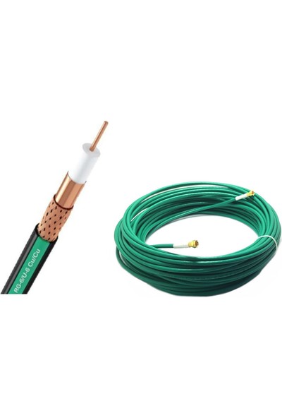 Kutsan Tv Uydu Anten Kablosu Rg6 U6 (Bakır) 4K F Konnektörlü - 15m - Yeşil Kutsan Tv Uydu Anten Kablosu Rg6 U6 (Bakır) 4K F Konnektörlü - 15m - Yeşil