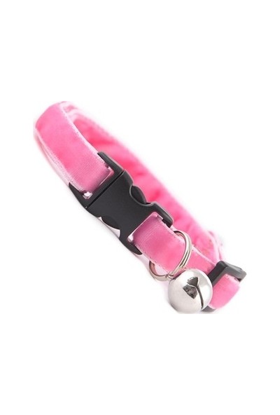 Pet Pretty Kadife Çıngıraklı Kedi Boyun Tasması - Pembe Pet Pretty Kadife Çıngıraklı Kedi Boyun Tasması - Pembe