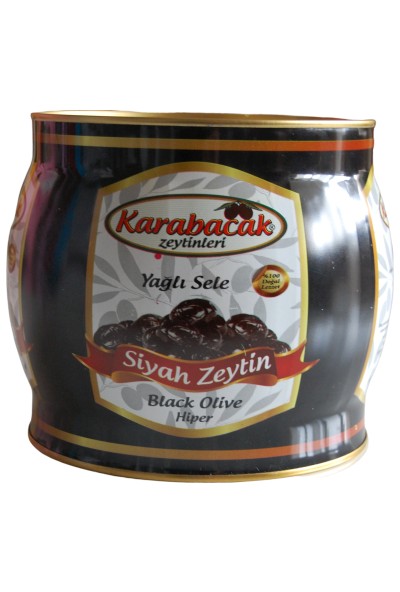 Karabacak Siyah Zeytin Hiper Boy 2 Kğ Teneke Kutu Karabacak Siyah Zeytin Hiper Boy 2 Kğ Teneke Kutu