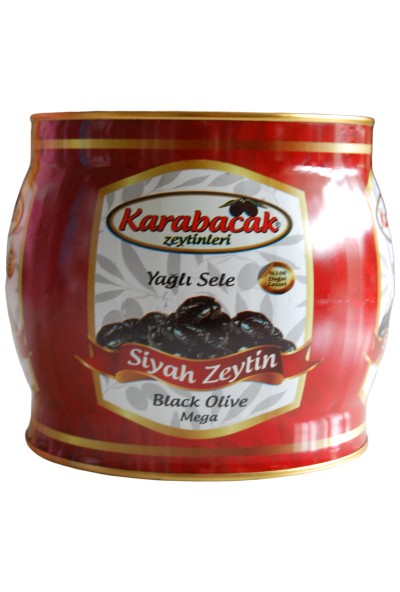 Karabacak Siyah Zeytin Mega Boy 2 Kğ Teneke Kutu Karabacak Siyah Zeytin Mega Boy 2 Kğ Teneke Kutu