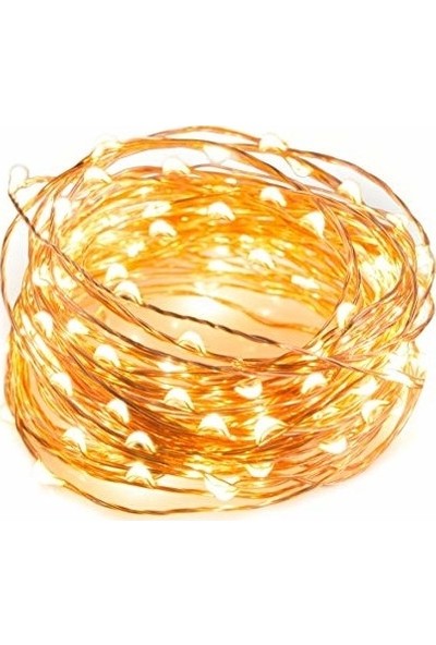 Magic Hobby Peri LED Işık Sarı Pilli 10 m + Küçük mandal 50'li Magic Hobby Peri LED Işık Sarı Pilli 10 m + Küçük mandal 50'li