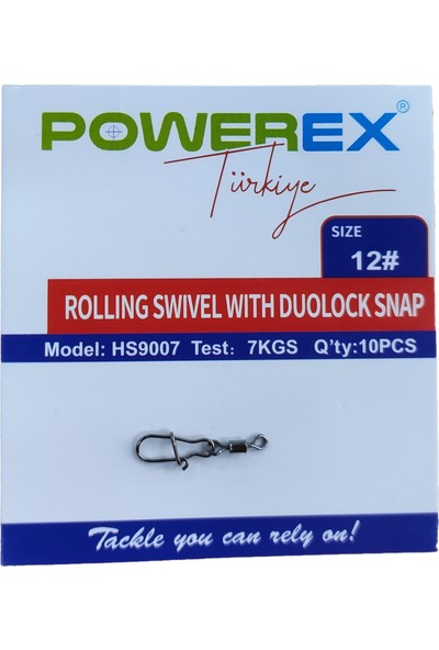 Powerex HS9007 12 No Kilitli Klipsli Fırdöndü 10'lu Paket Powerex HS9007 12 No Kilitli Klipsli Fırdöndü 10'lu Paket