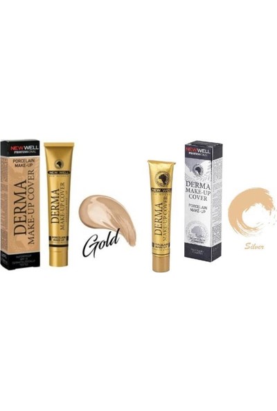 Newwell Derma Yoğun Kapatıcı Fondöten 03 Silver+01 Gold Newwell Derma Yoğun Kapatıcı Fondöten 03 Silver+01 Gold