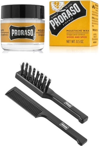 Proraso Firenze Bıyık Şekillendirici Wax 15 Ml+Bıyık Tarağı ve Fırçası Proraso Firenze Bıyık Şekillendirici Wax 15 Ml+Bıyık Tarağı ve Fırçası