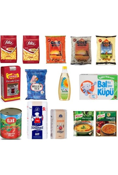 Ramazan Erzak Paketi Kumanya Kolisi 14 Parça No:2 Ramazan Erzak Paketi Kumanya Kolisi 14 Parça No:2