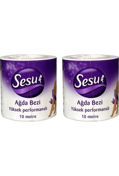 Sesu Ağda Bezi 10 m Rulo 2 Adet Sesu Ağda Bezi 10 m Rulo 2 Adet