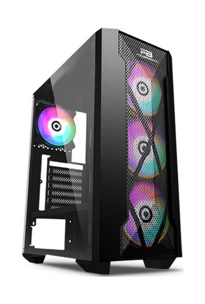 Power Boost VK-P1900B 500W USB 3.0 ATX Mesh Panel Fixed Rainbow Fan Siyah Bilgisayar Kasası (JBST-VKP1900B) Power Boost VK-P1900B 500W USB 3.0 ATX Mesh Panel Fixed Rainbow Fan Siyah Bilgisayar Kasası (JBST-VKP1900B)