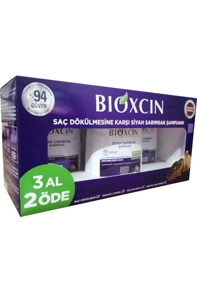 Bioxcin Siyah Sarımsaklı Şampuan 3'lü Bioxcin Siyah Sarımsaklı Şampuan 3'lü
