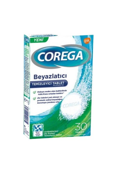 Corega Diş Protezi Beyazlatıcı Temizleyici 3 Adet Corega Diş Protezi Beyazlatıcı Temizleyici 3 Adet