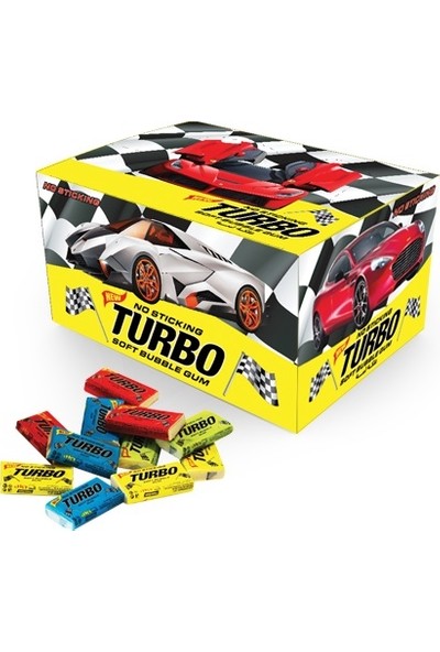 Turbo Sakız Tutti Frutti Şekerli Sakız 100 Adetli