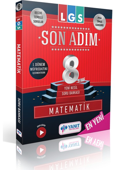 Yanıt Yayınları 8. Sınıf Son Adım Matematik Soru Bankası Son Adım Serisi Yanıt Yayınları 8. Sınıf Son Adım Matematik Soru Bankası Son Adım Serisi