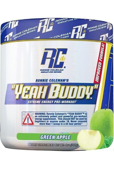 Ronnie Coleman Signature Series Yeah Buddy Pre-Workout 270 gr Yeşil Elma Ronnie Coleman Signature Series Yeah Buddy Pre-Workout 270 gr Yeşil Elma
