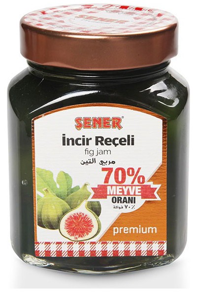 Şener Reçel %70 Meyve Incir 400 gr Şener Reçel %70 Meyve Incir 400 gr