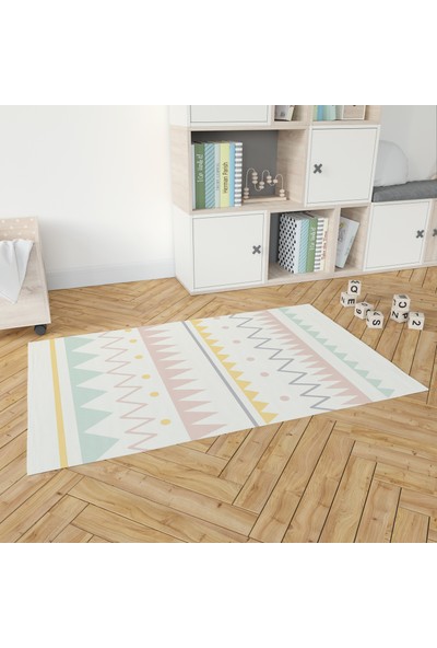 Yoyko Aztek Zigzaglı Çocuk Odası Halısı Yoyko Aztek Zigzaglı Çocuk Odası Halısı