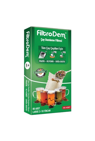 Filtrodem Çay Demleme Filtesi L 2- 10 Fincan 80'li
