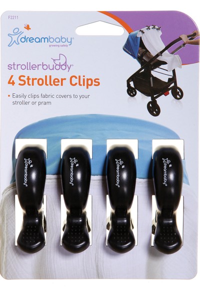Dreambaby Bebek Arabası & Puset Gölgelik Mandalı 4 Adet Siyah
