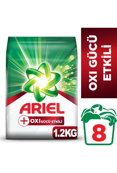 Ariel Oxi Leke Çıkarıcı Etkili Toz Çamaşır Deterjanı 1,2 kg