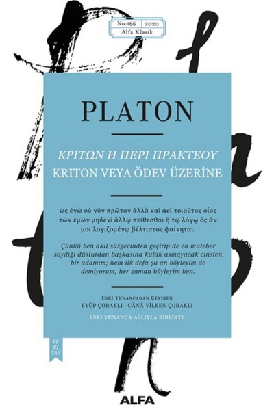 Krıton:Ödev Üzerine - Platon