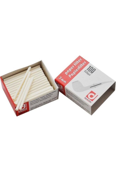 Denicotea 10140 Pipo Filtresi 3 mm 100'LÜ Denicotea 10140 Pipo Filtresi 3 mm 100'LÜ