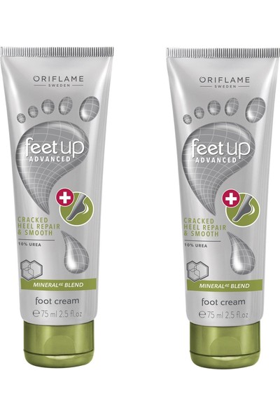Oriflame Feet Up Advanced Çatlamış Topuklar Için Onarıcı Krem 75 ml 2 Adet Ayak Kremi Oriflame Feet Up Advanced Çatlamış Topuklar Için Onarıcı Krem 75 ml 2 Adet Ayak Kremi