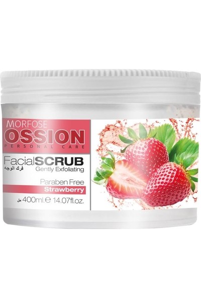 Morfose Ossion Facial Scrub Strawberry Çilek Özlü 400 ml