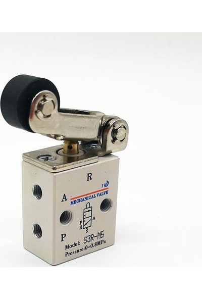 Motion Mini Mekanik 3/2 Valfler M5 3-2 Butonlu Valf Yaylı Motion Mini Mekanik 3/2 Valfler M5 3-2 Butonlu Valf Yaylı