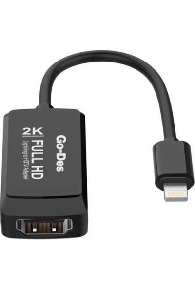 Go Des GD-8275 Apple iPhone Lightning Av Kablo HDMI Dönüştürücü