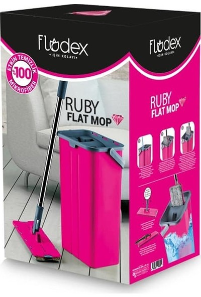 Flodex Ruby Flat Mop Temizlik Seti