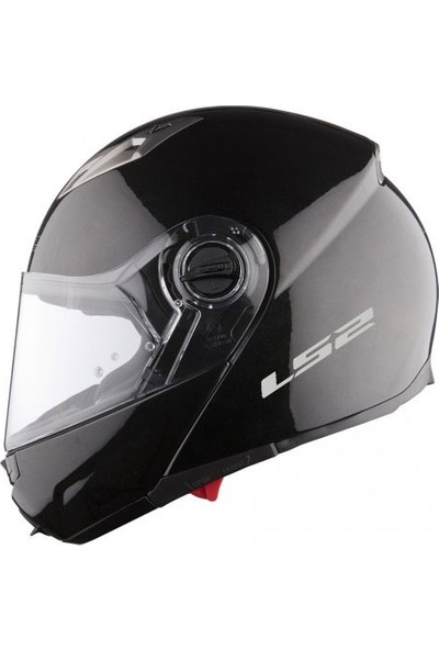 Ls2 Çene Açılır Vizörlü Kask Ls2 Guronı Siyah [Xxl Beden] Ff 361