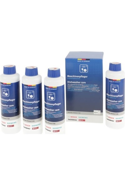 Bosch Bulaşık Makineleri İçin Hızlı Etkili Temizle Sıvısı 4'lü Bosch Bulaşık Makineleri İçin Hızlı Etkili Temizle Sıvısı 4'lü